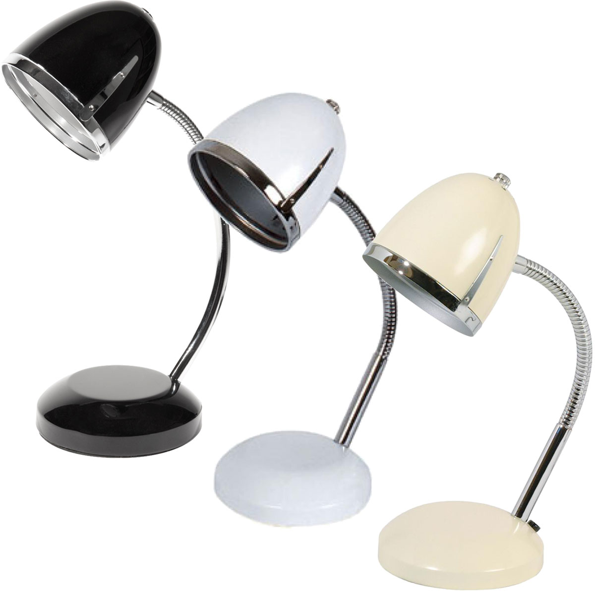 Tischlampe Colombus aus Metall Retro-Design der 50er- kramsen